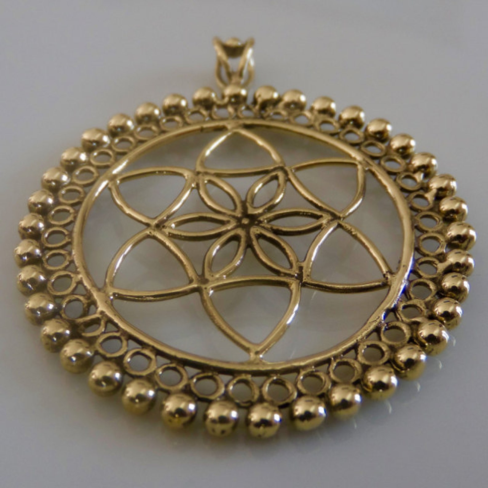 Brass Pendant Ethnic Pendant Gypsy Pendant Brass Jewelry - Etsy