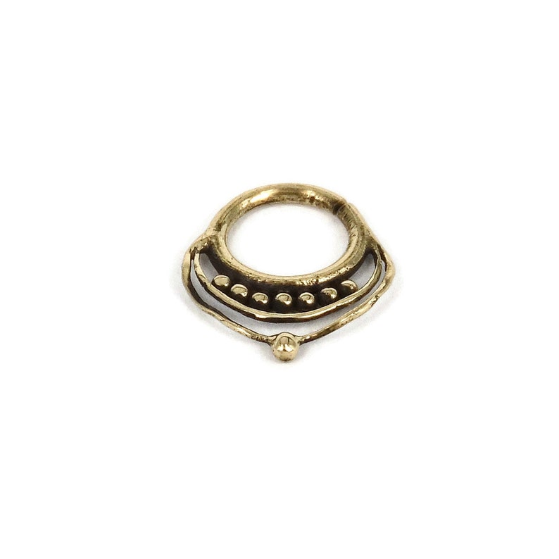 Silver Septum Ring Indian Nose Piercing Tribal Septum Ring Etsy