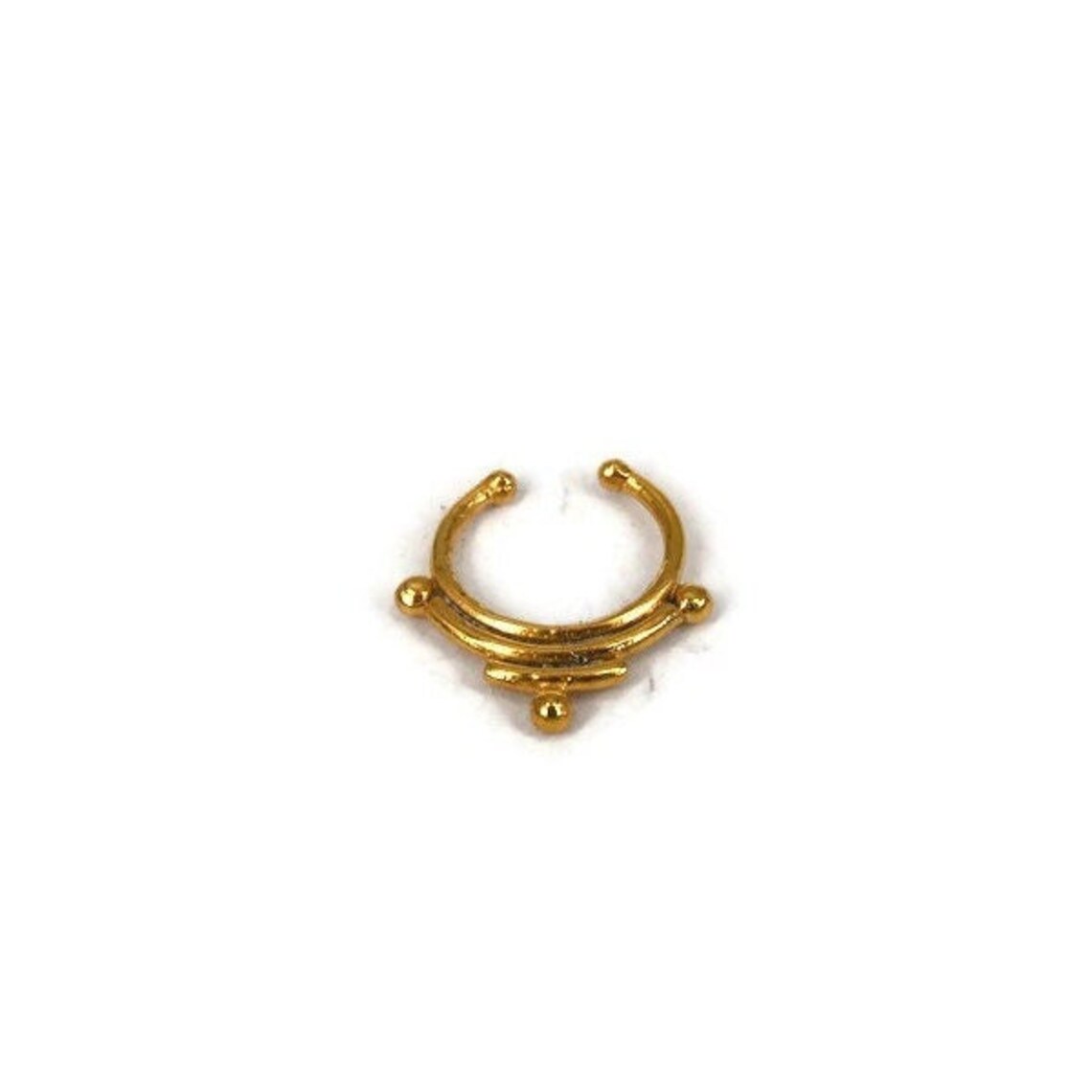 Fake Septum Ring Faux Septum Ring Fake Piercing Clip on - Etsy
