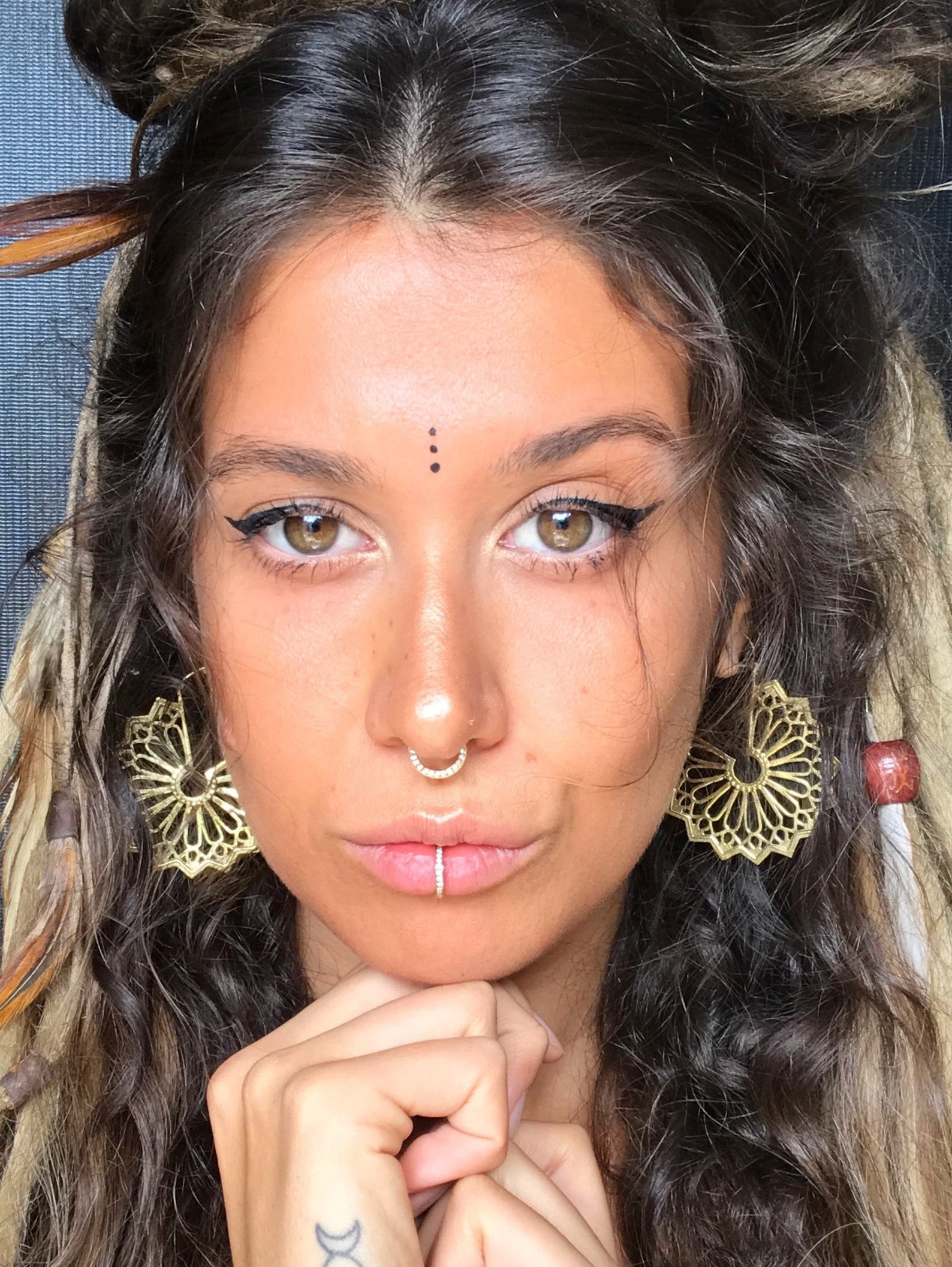 18G Septum Nose Piercing 8mm Septum Ring Tribal 18 Gauge - Etsy