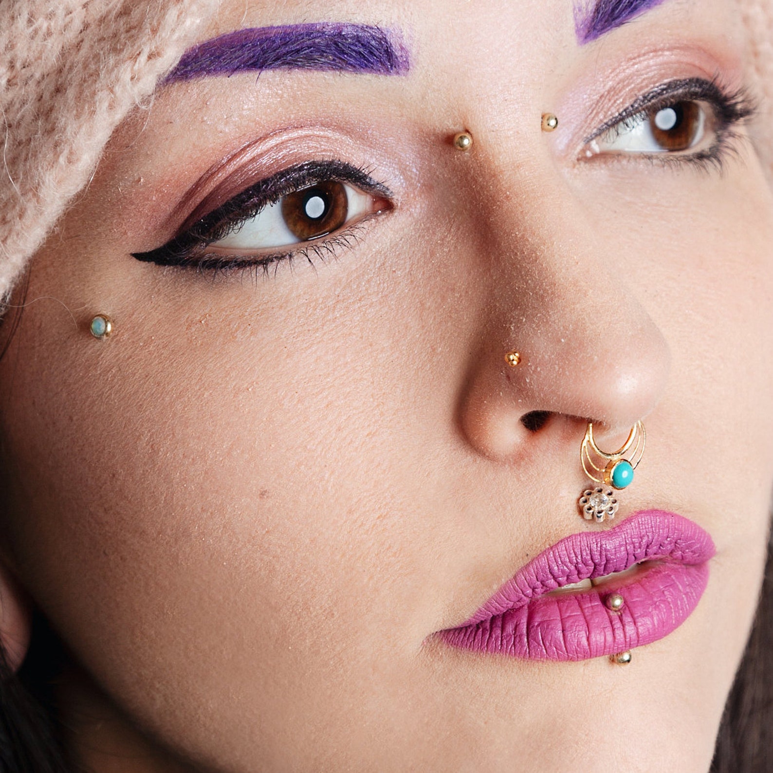 Gold Nose Stud Tiny Nose Stud Small Nose Stud Tribal - Etsy