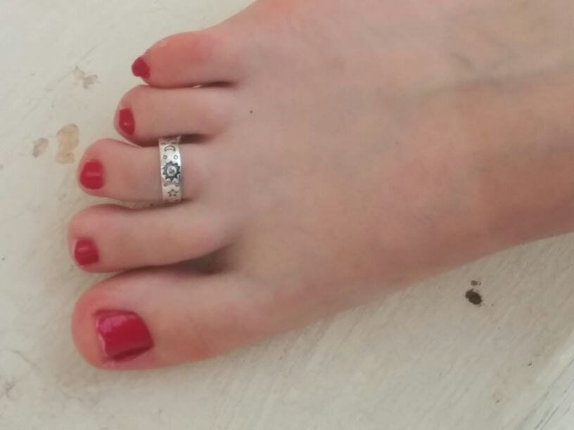 Toe Ring Silver Toe Ring Adjusable Toe Ring Foot - Etsy