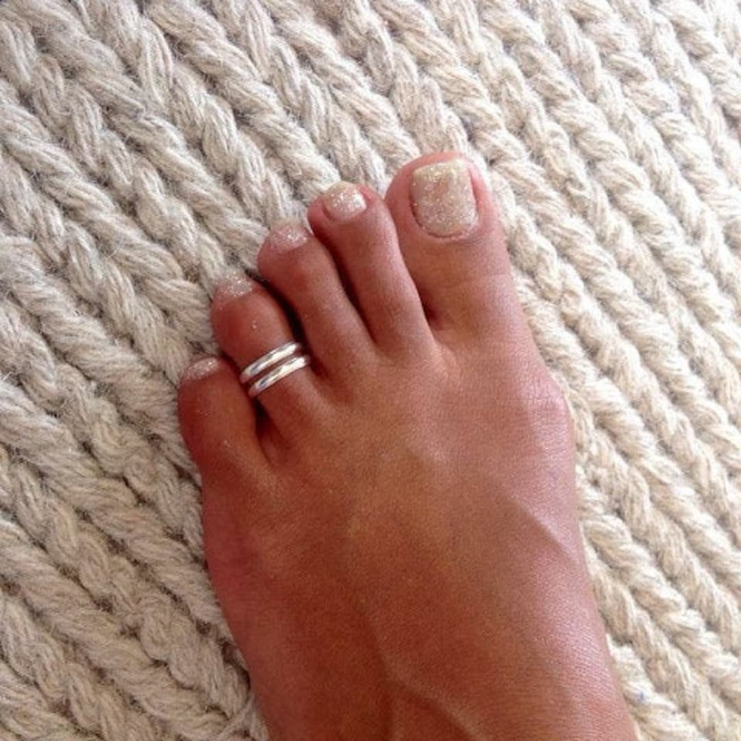 Toe Ring - Silver Toe Ring - Adjusable Toe Ring - Foot Accessories ...