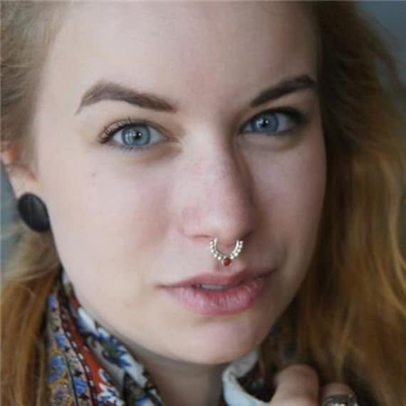 Fake Septum Ring Faux Septum Ring Fake Septum Piercing - Etsy