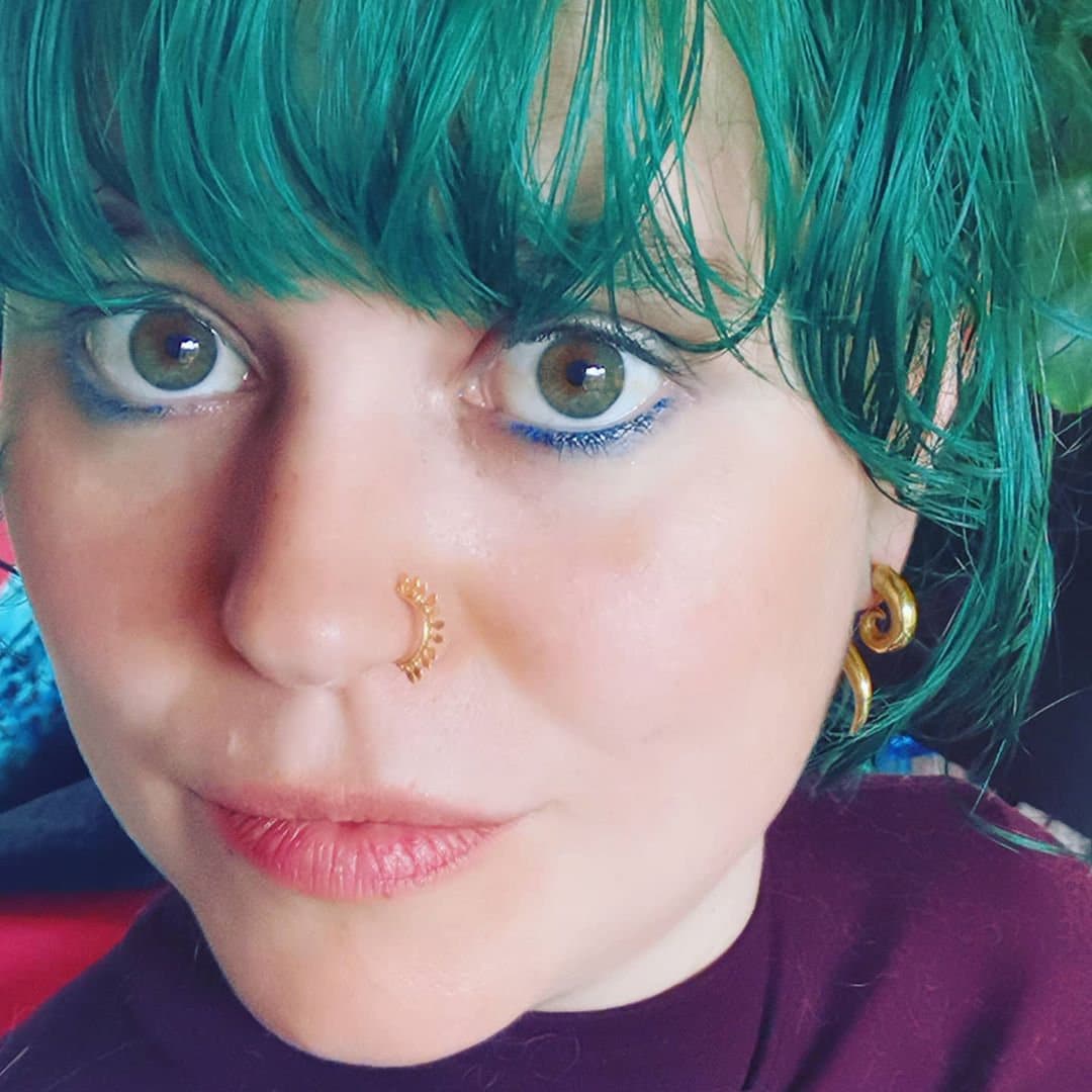 8mm Nose Ring Thin 14k Gold Nose Ring Dainty Tribal Nose | Etsy