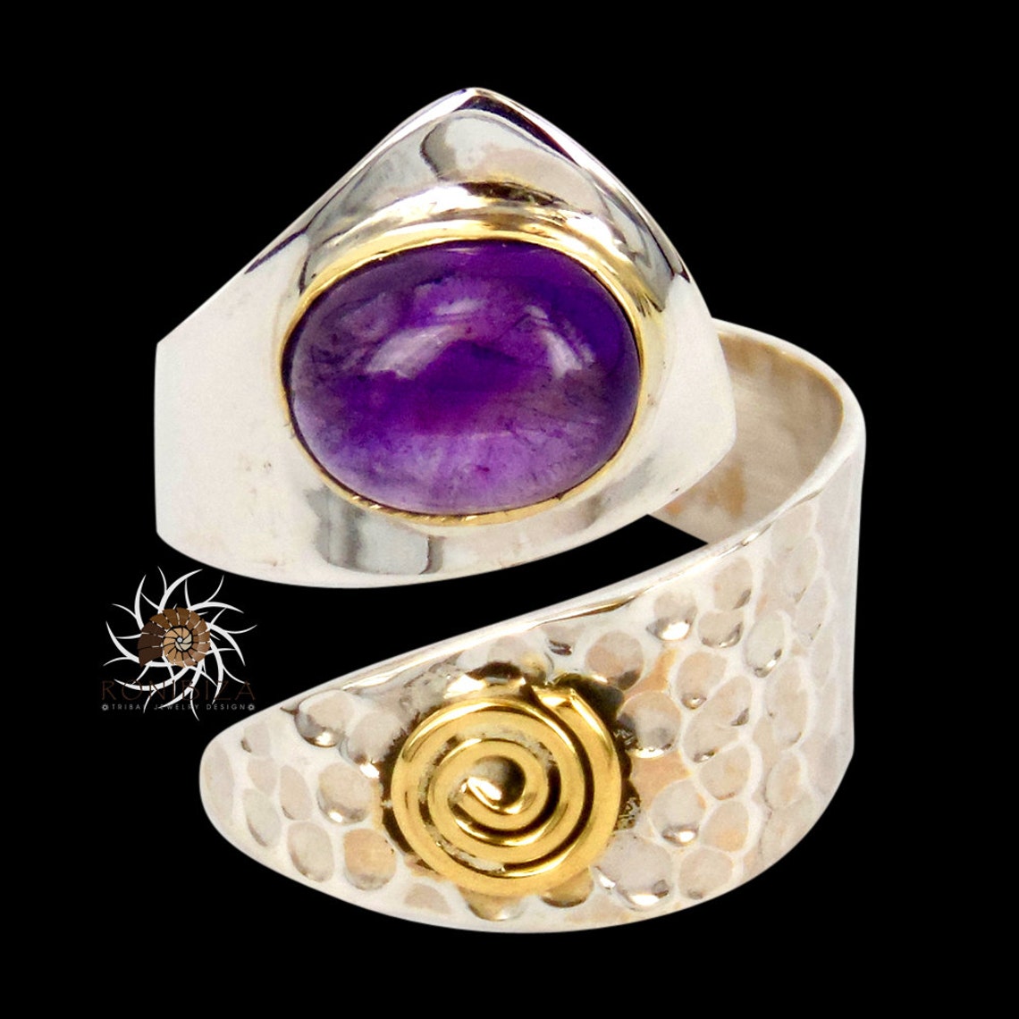 Dora Silver Ring Ametyst Ring Tribal Ring Ethnic Ring - Etsy Israel