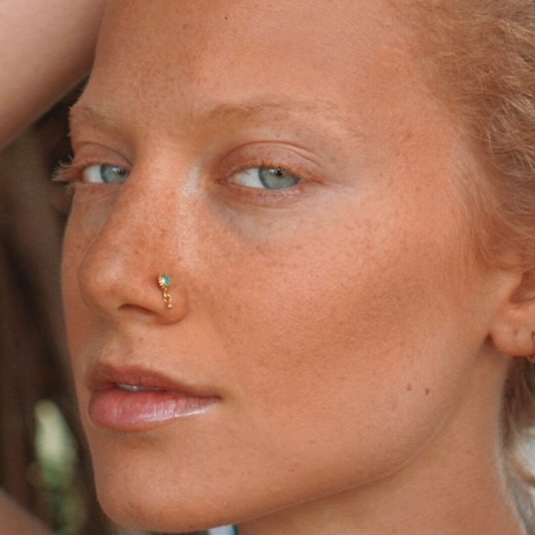 Gold Nose Stud Tiny Nose Stud Small Nose Stud Tribal Nose Stud Indian ...