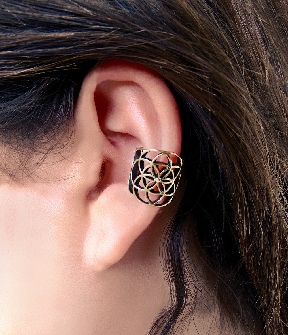 Brass Ear Cuff Ear Wrap Fake Ear Cuff Earcuff Jewelry | Etsy