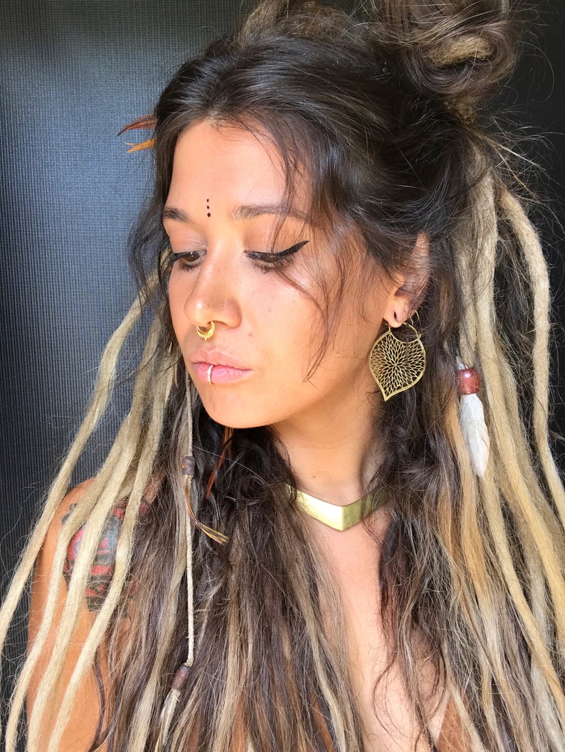 Tribal Silver Septum Ring, 18 Gauge Ethnic Nose Piercing - Etsy