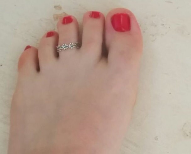 Toe Ring Silver Toe Ring Adjusable Toe Ring Foot - Etsy