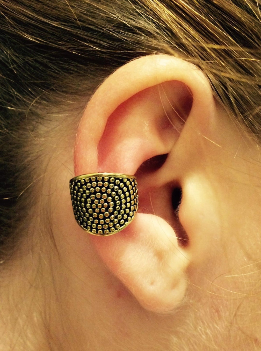 Brass Ear Cuff Ear Wrap Fake Ear Cuff Earcuff Jewelry Cuff Earrings ...