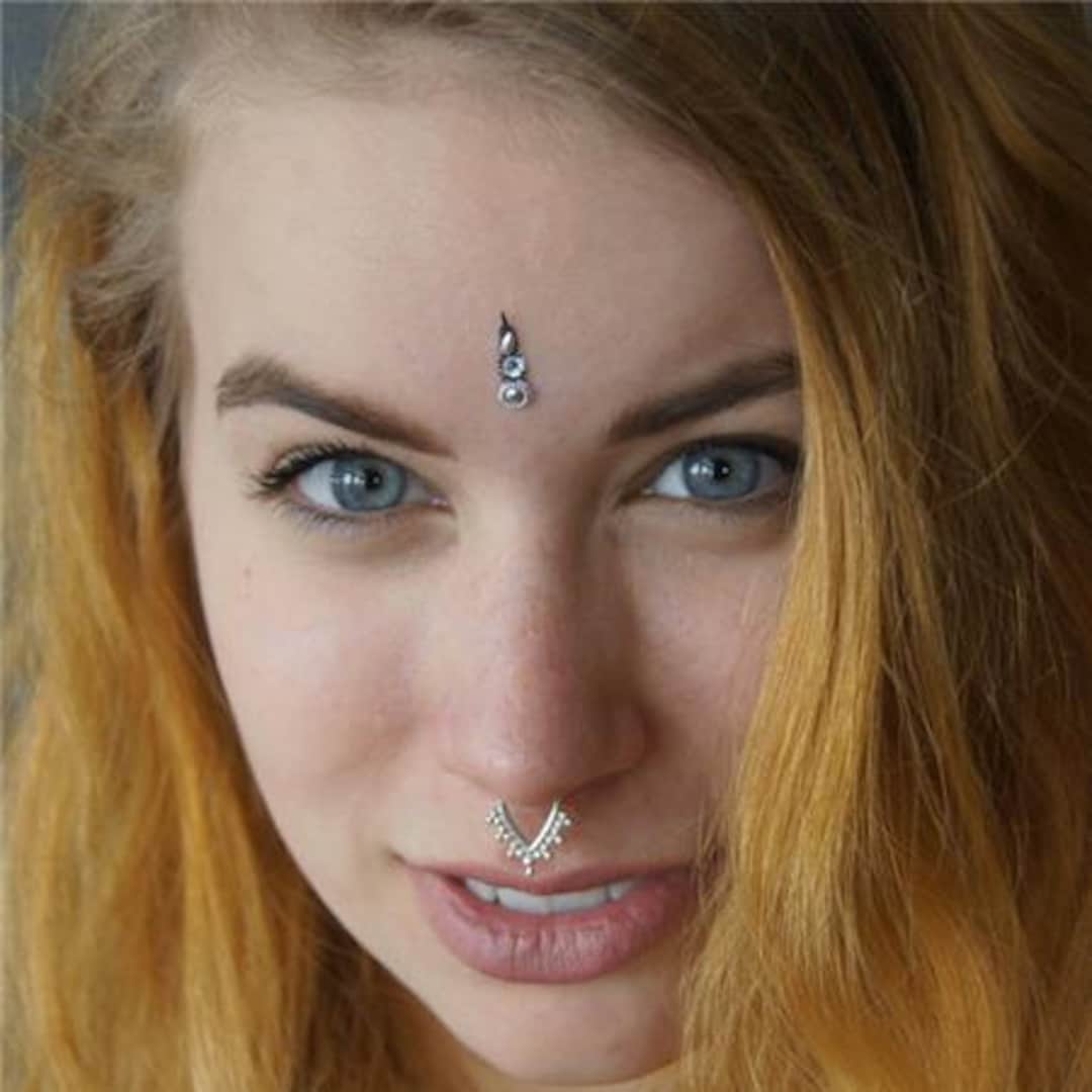 Fake Septum Ring - Faux Septum Ring - Fake Piercing - Clip on Piercing ...