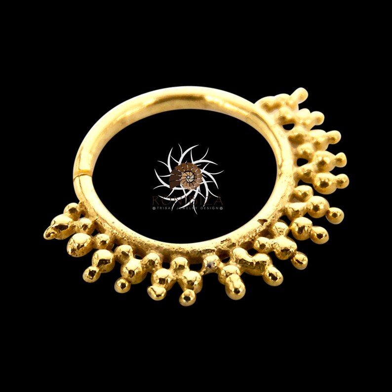 20G Septum Ring Sterling Silver Septum Ring Tribal Septum | Etsy