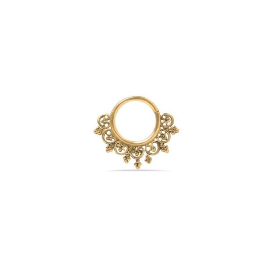 Unique Mandala Septum Ring, Mexican Septum Ring, 18g / 16g Septum ...