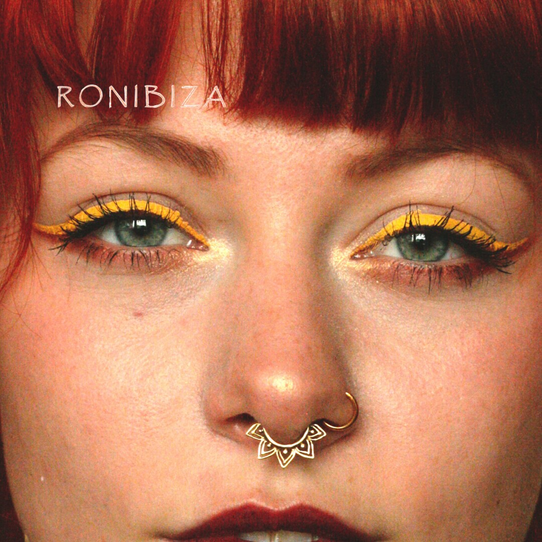 Flower Septum Ring Indian Septum Nose Ring Septum Nose - Etsy