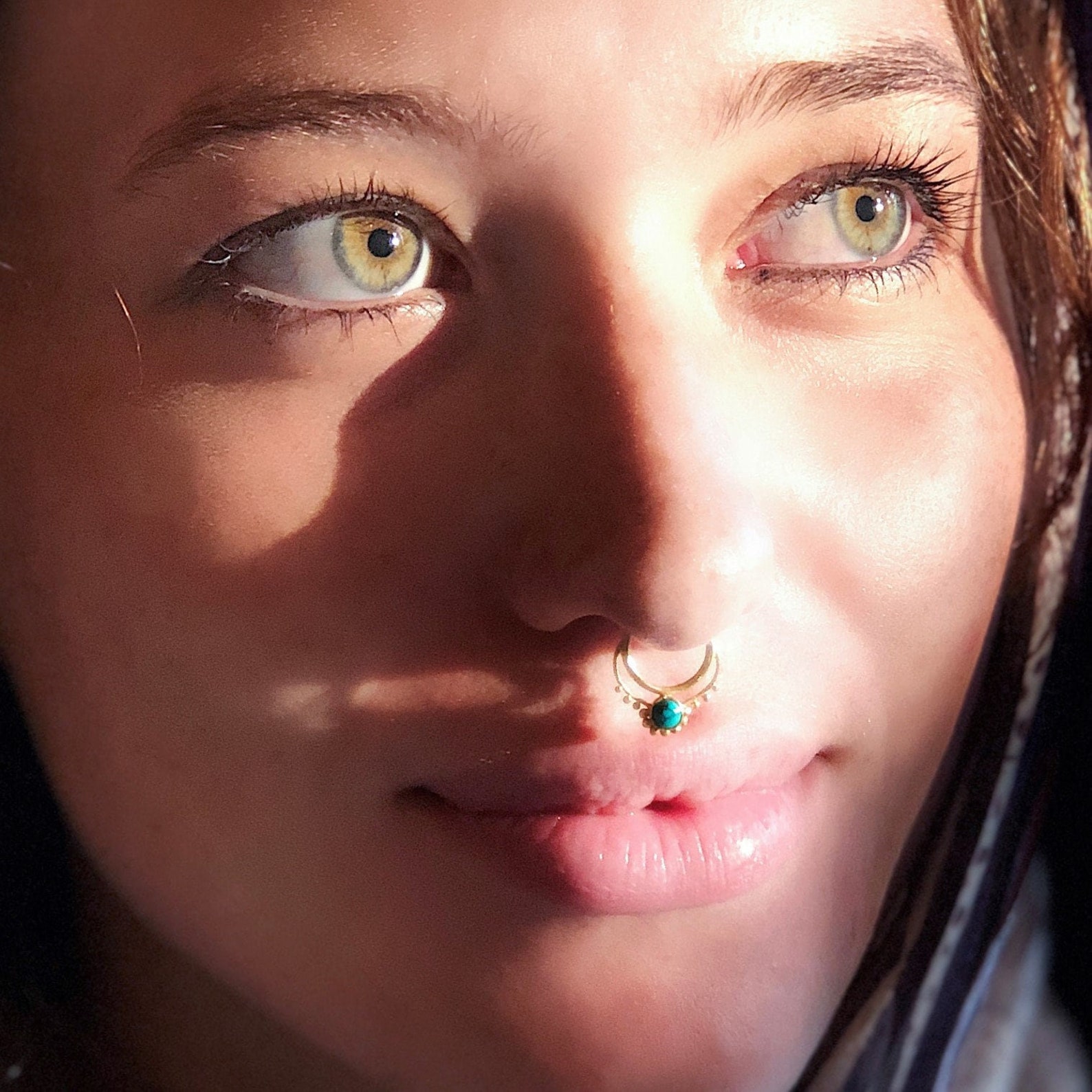 Brass Septum Ring 16G Septum Ring Septum Jewelry Septum - Etsy