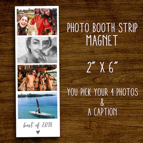 Photo Booth Strip Magnet for Weddings Announcements Thank - Etsy