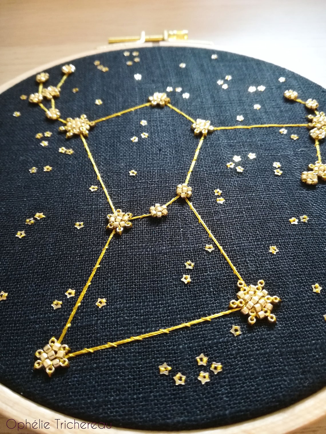 Orion Hand Embroidery Constellation Artwork // Orion Hand | Etsy