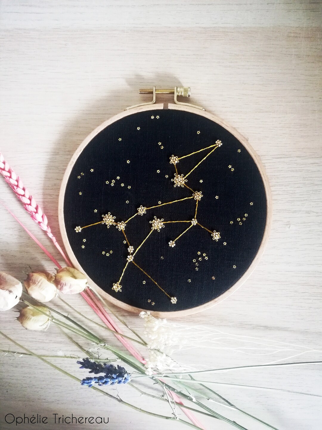 Canis Major, Hand Embroidery, Constellation Artwork - Etsy