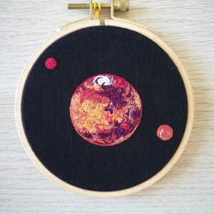 Mars Planet, Hand Embroidery - Etsy