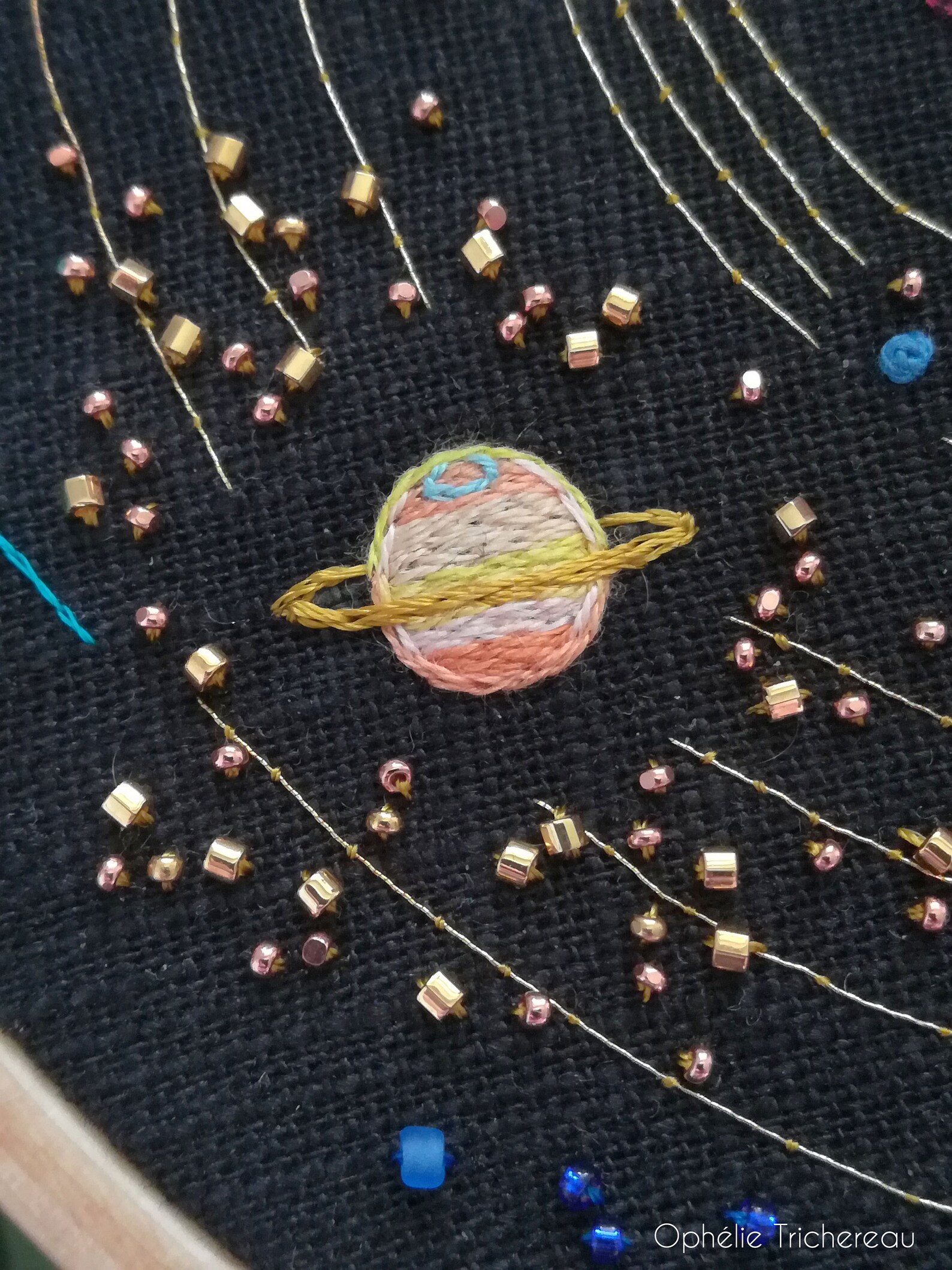 Solar System Hand Embroidery // Système Solaire Broderie à - Etsy UK