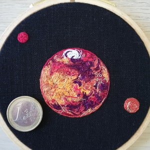 Mars Planet, Hand Embroidery - Etsy