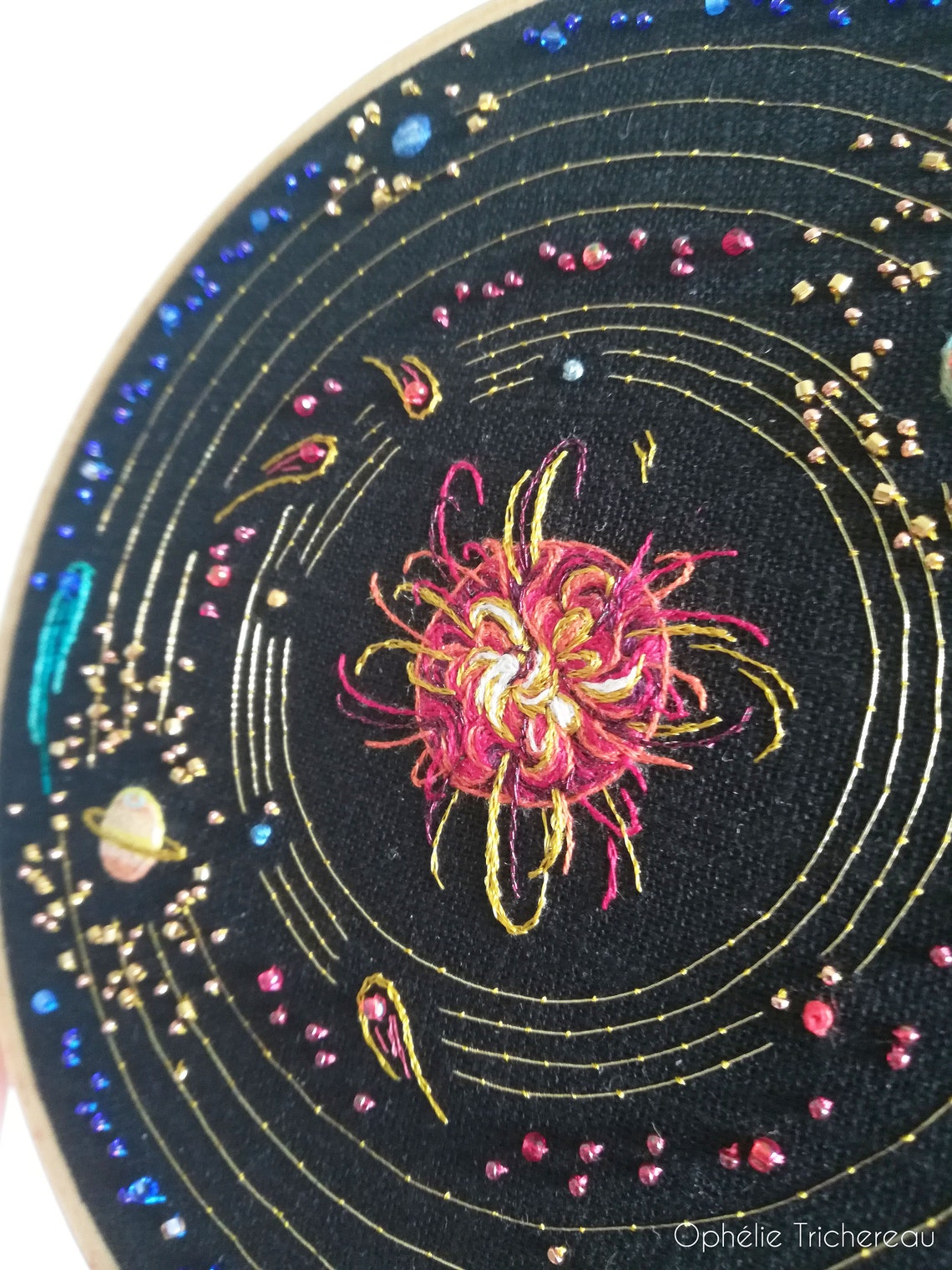 Solar System Hand Embroidery // Solar System Hand Embroidery | Etsy