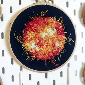 Sun, Yellow Dwarf, Hand Embroidery - Etsy