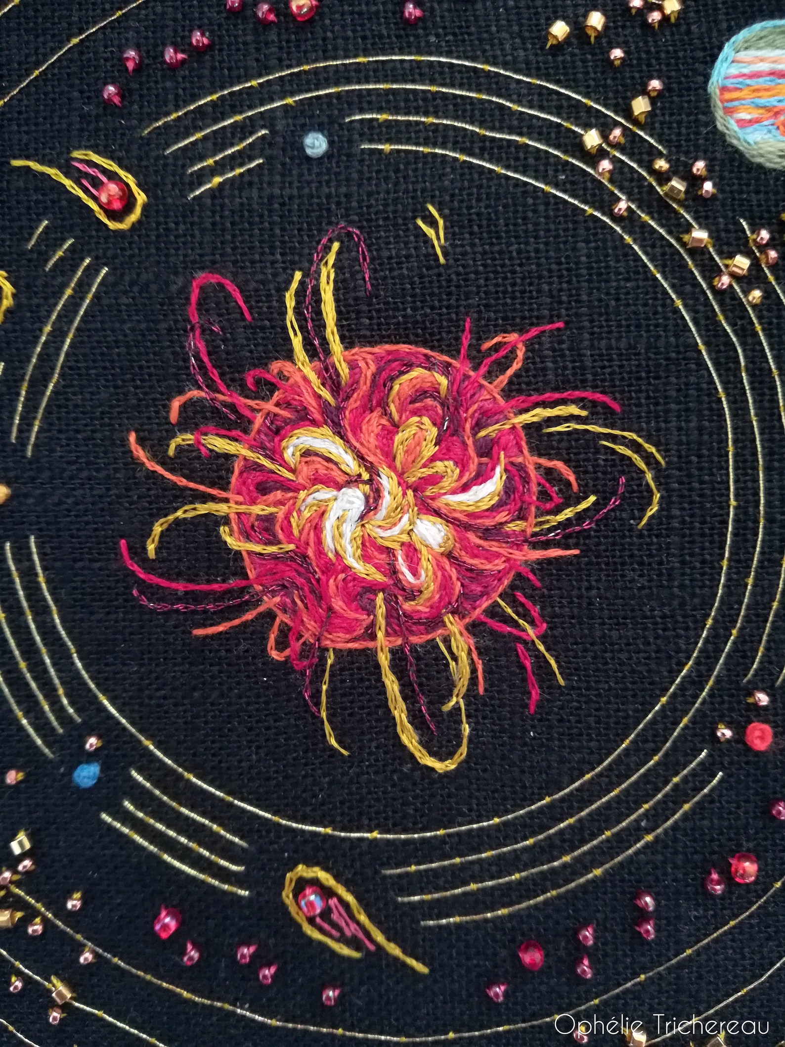 Solar System Hand Embroidery // Solar System Hand Embroidery | Etsy