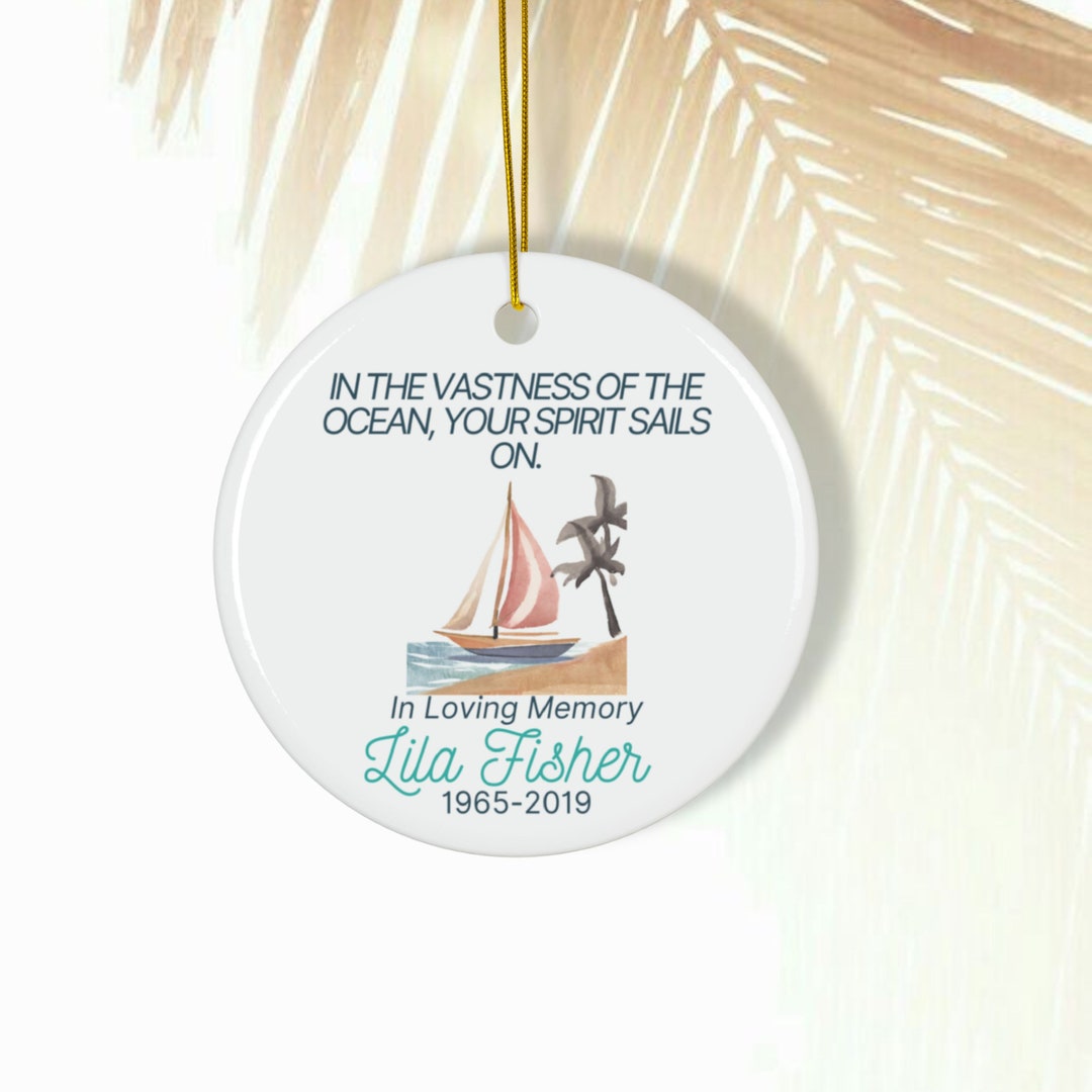 Personalized Memorial Keepsake Gift Tchotchke Memorabilia Sailboat ...