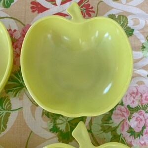 Midcentury Hazel Atlas Apple Chartreuse Green Milk Glass Bowl Set of 8 ...