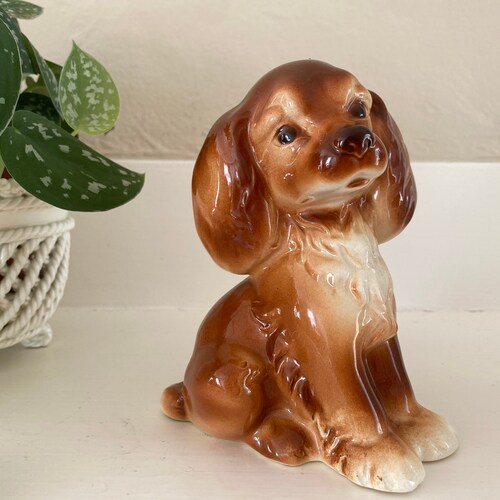 Vintage Mid Century Shawnee Morton Pottery Cocker Spaniel Big - Etsy