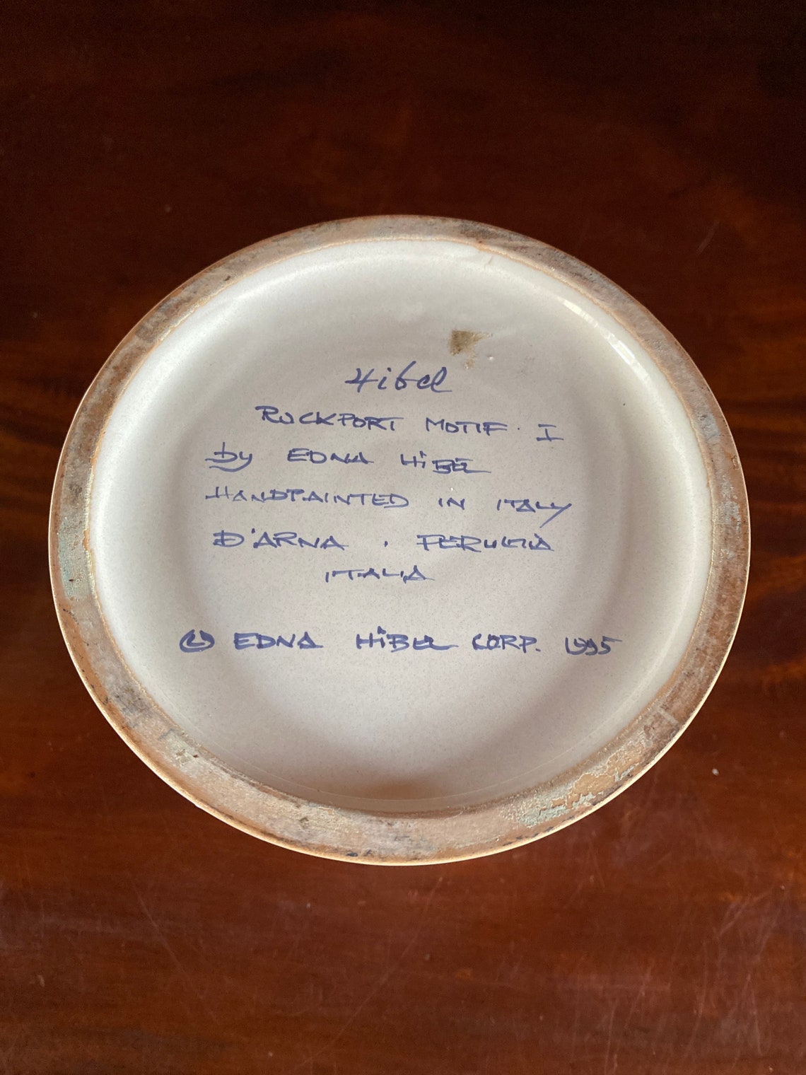 Edna Hibel Italian Blue White Seagull Pottery Lantern - Etsy