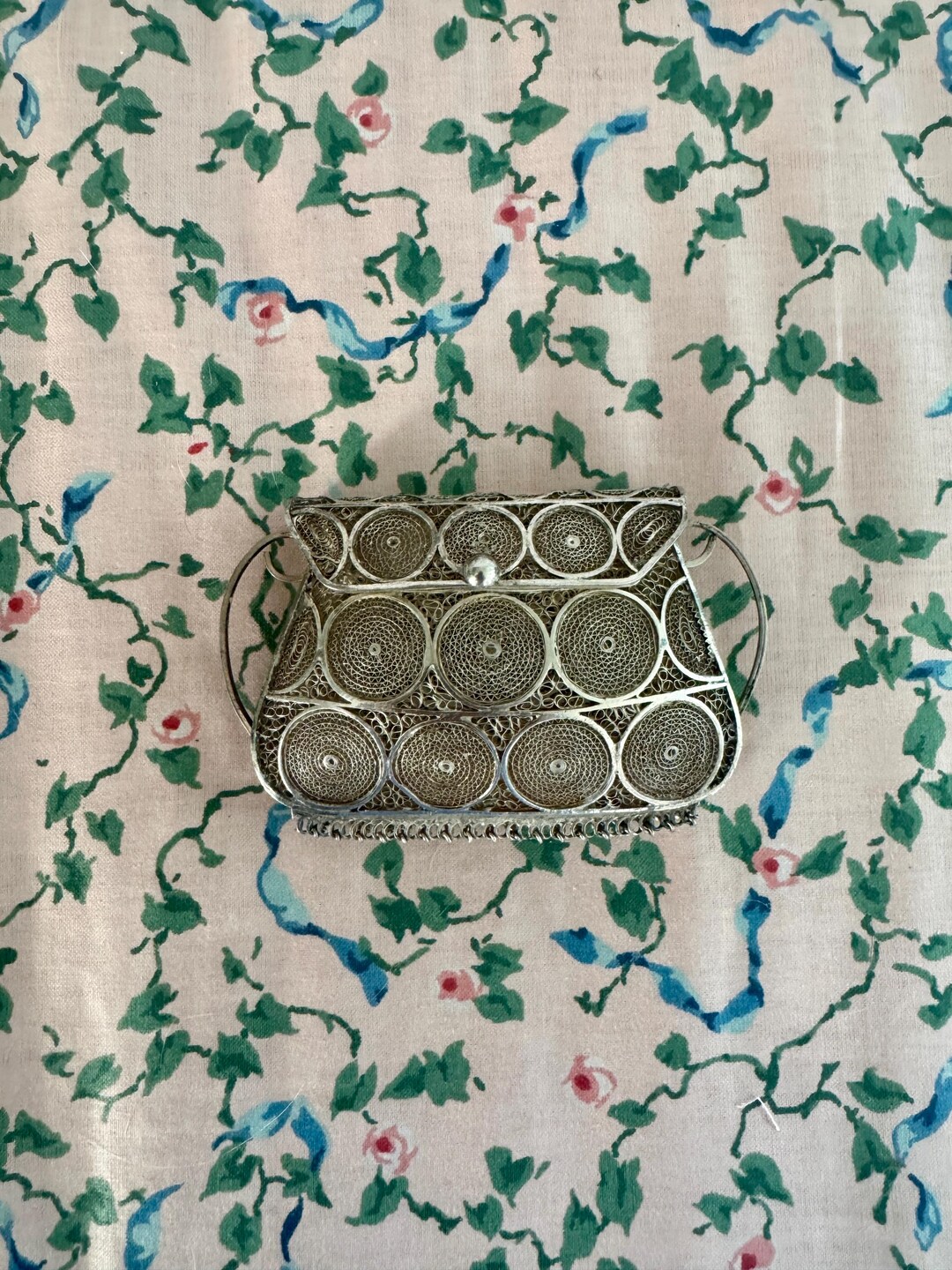 Antique Sterling Silver Metal Filigree Purse - Etsy