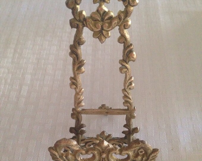 7" Brass Easel Perfect for Photo or Miniature Art Display - Etsy