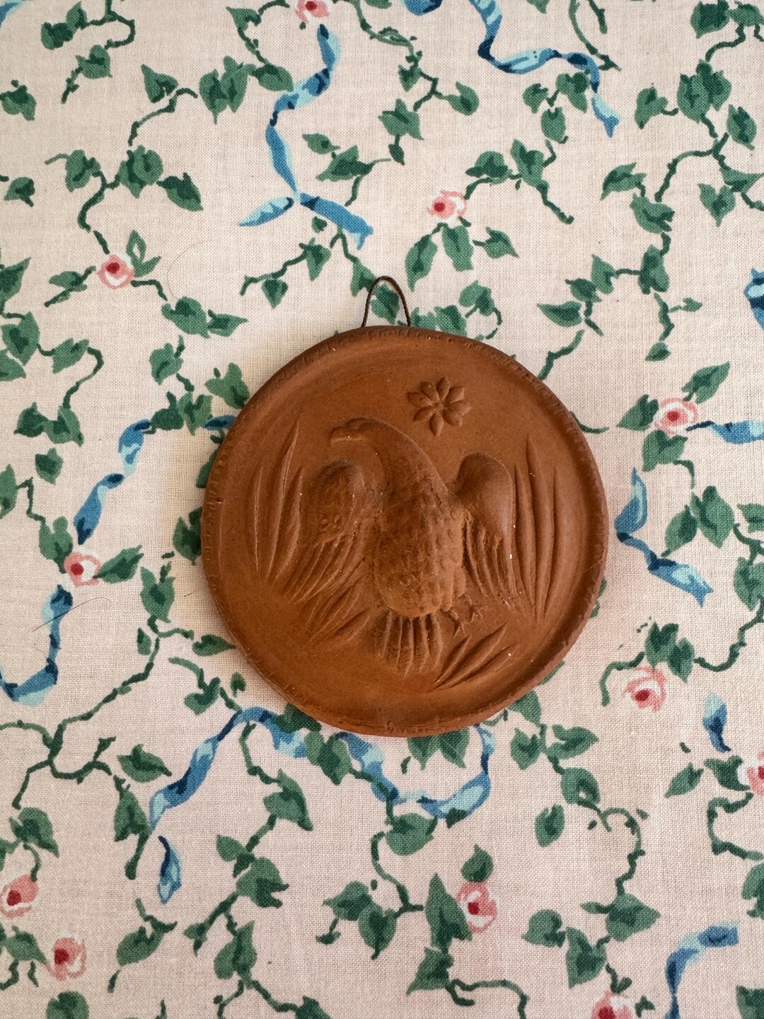 Primitive Colonial Eagle Star Terracotta Medallion - Etsy