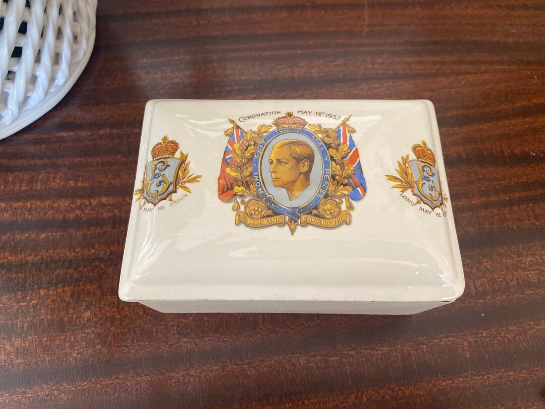 King Edward VIII Coronation Trinket Box C 1937 - Etsy