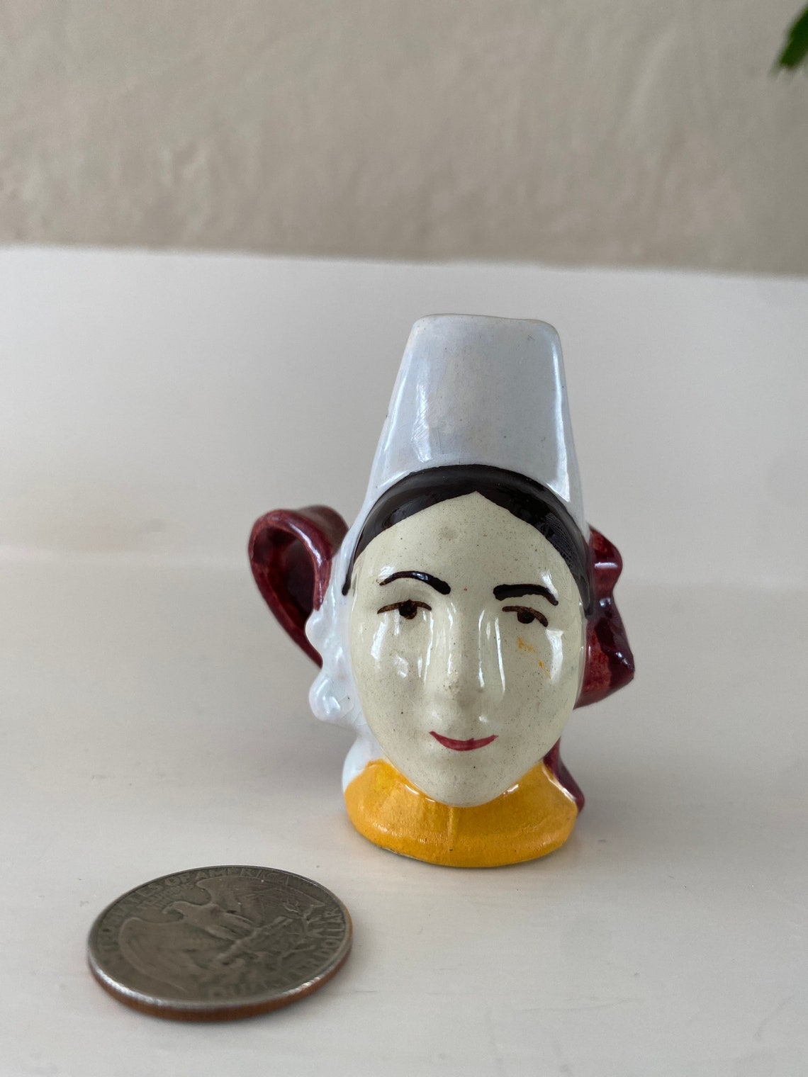 Quimper Breton Miniature Female Dollhouse Pitcher - Etsy