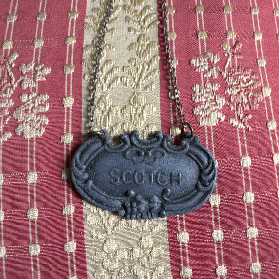Antique Scotch Decanter Bottle Tag - Etsy