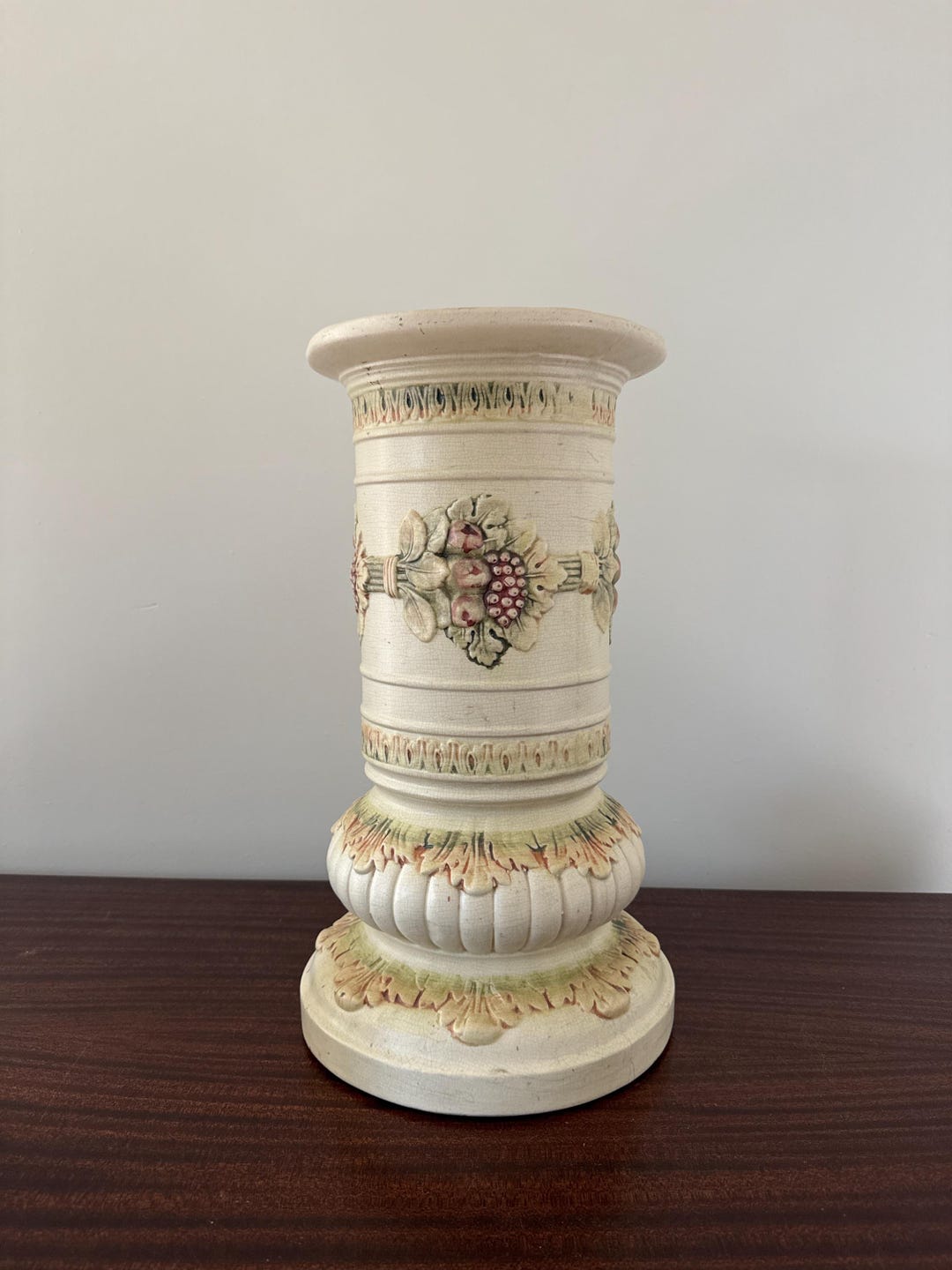 Antique Weller Roma Matte Glaze Jardiniere Pedestal - Etsy