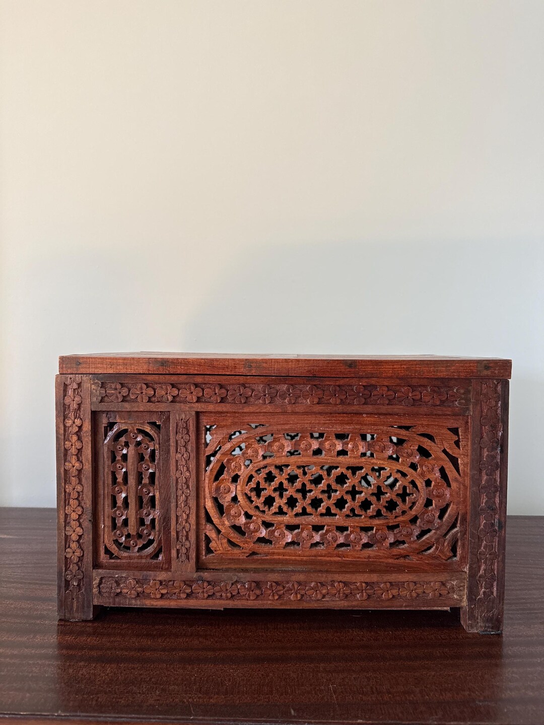 Indian Sheesham Rosewood Dowry Chest Box With Lid - Etsy
