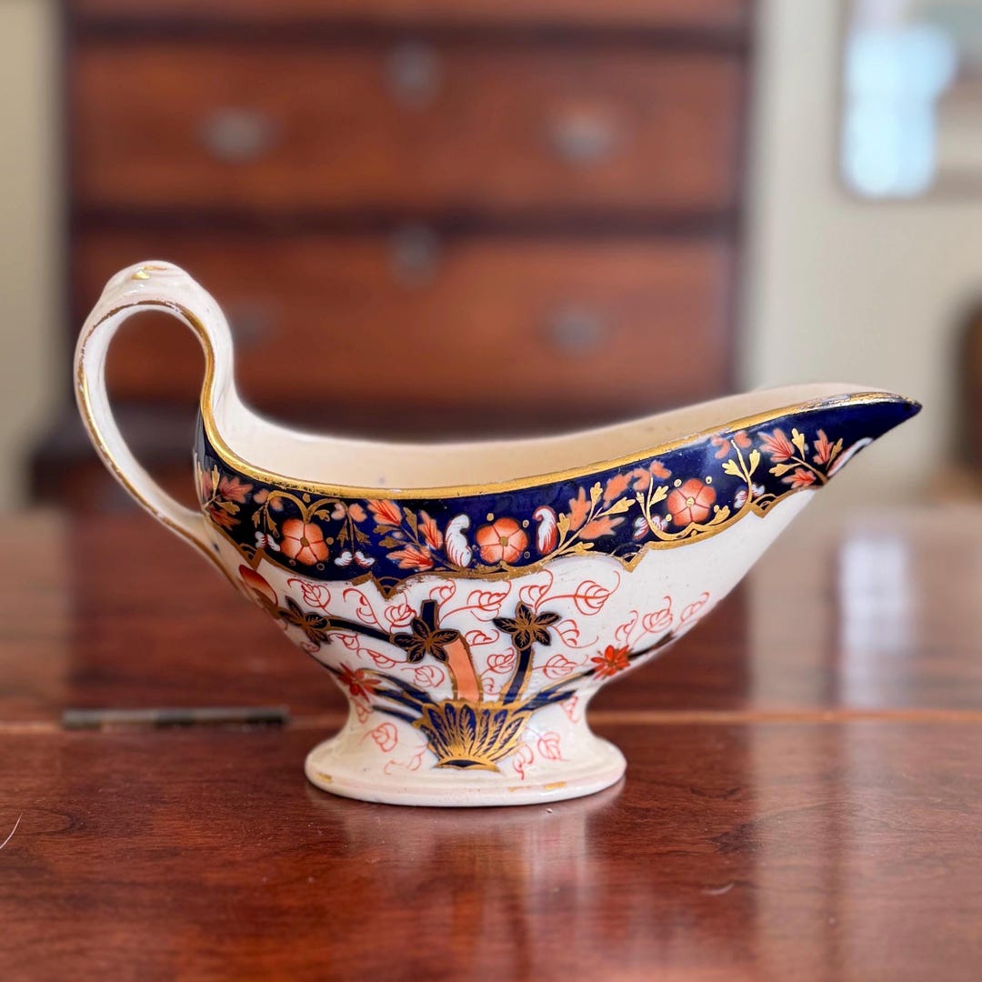 Mid 19th Century Copeland Imari Gravy Boat - Etsy