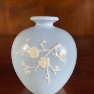 Vintage Spode Copeland Blue Cherry Blossom Prunus Bud Vase - Etsy