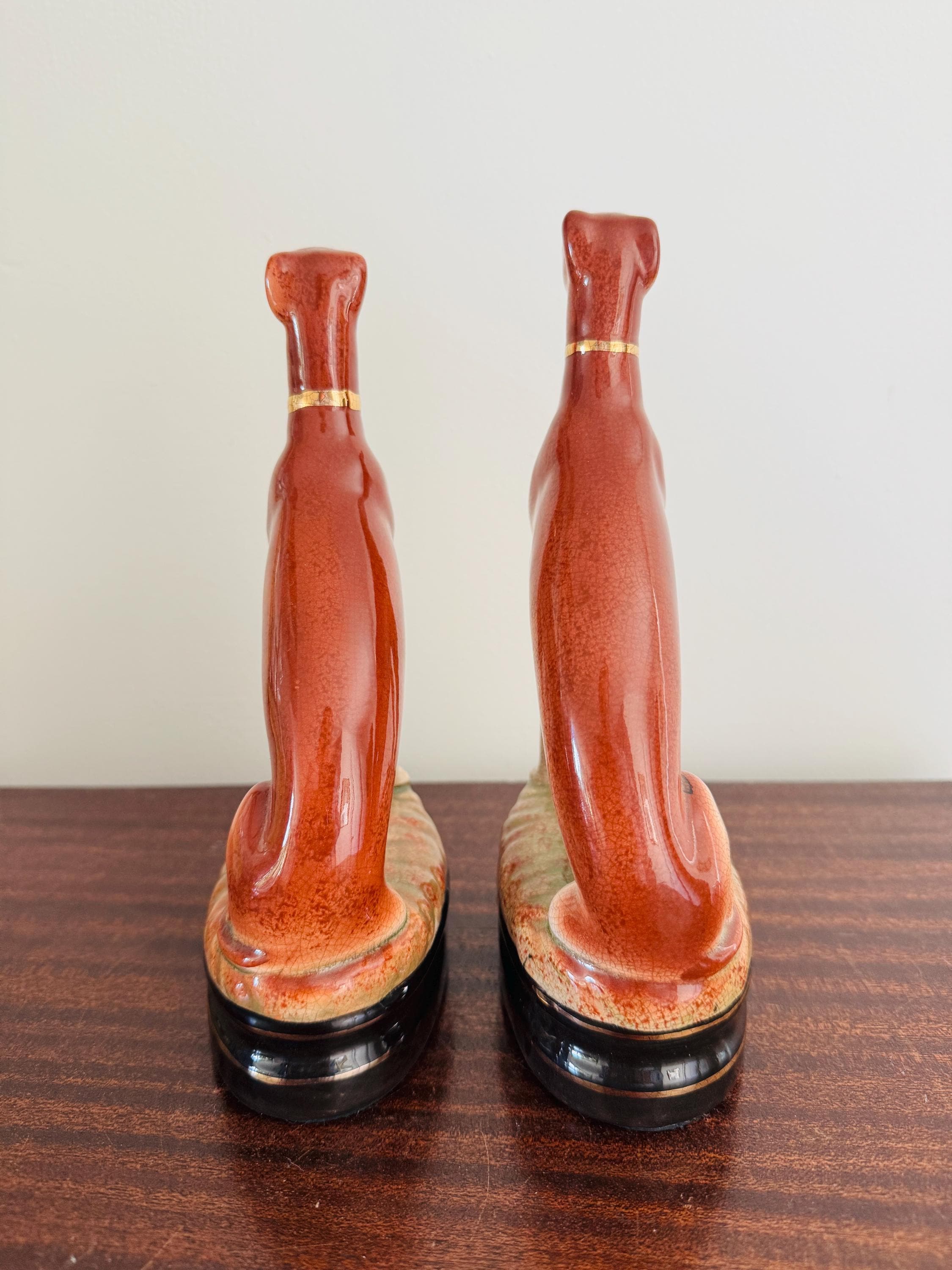 Fitz & Floyd Sable Brown Whippet Dog Statues a Pair - Etsy