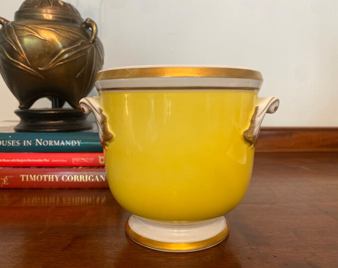 Mottahedeh Yellow Cache Pot - Etsy