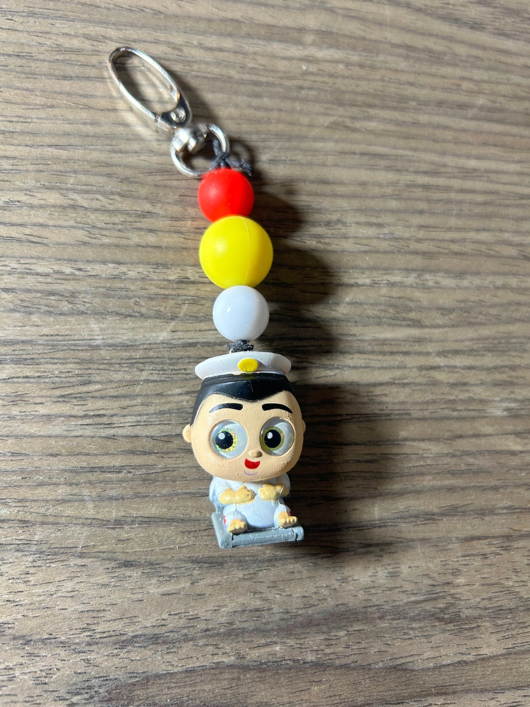 Spaceship Captain Keychain - Etsy