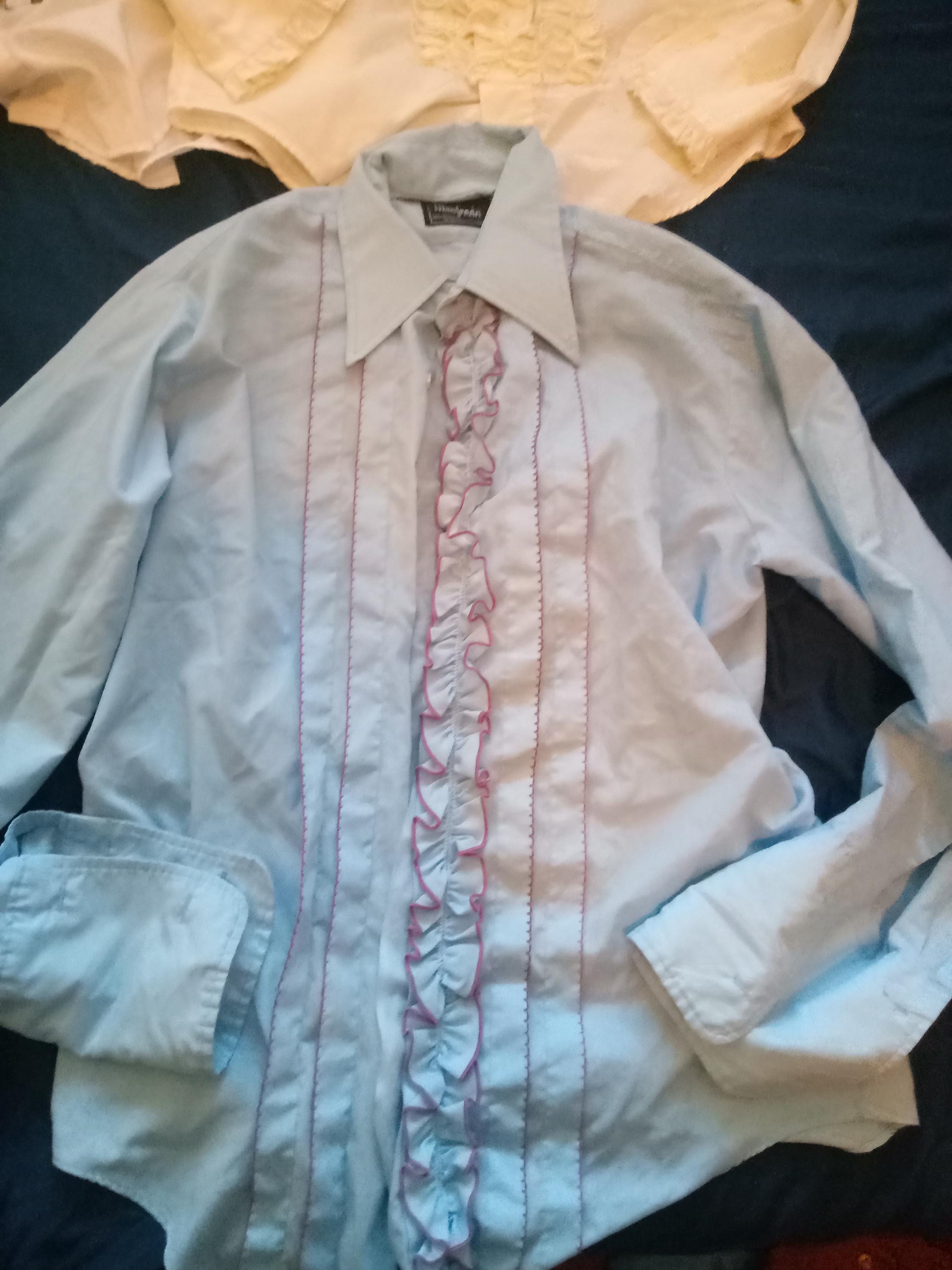 Vintage Ruffle Tuxedo Tux Shirts 1970s Wedding Prom Disco Retro Pimp ...