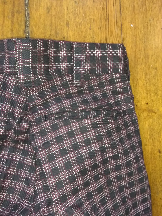 Wrangler 1970 plaid Vintage deadstock disco men jean … - Gem