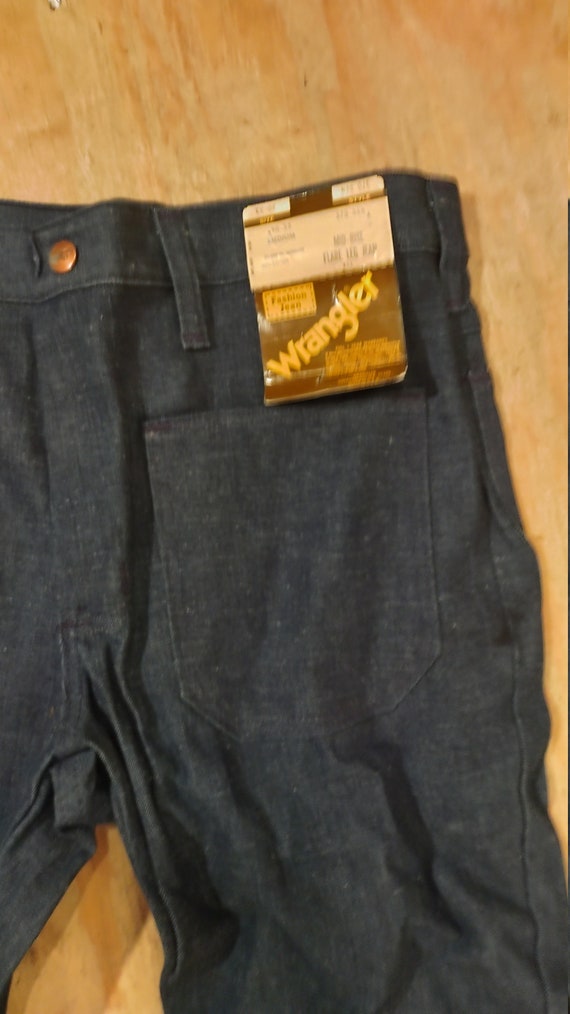 Wrangler deadstock vintage denim patch pocket pant 19… - Gem