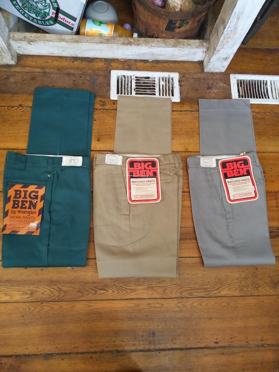 Wrangler Big Ben permanent press vintage deadstock fl… - Gem